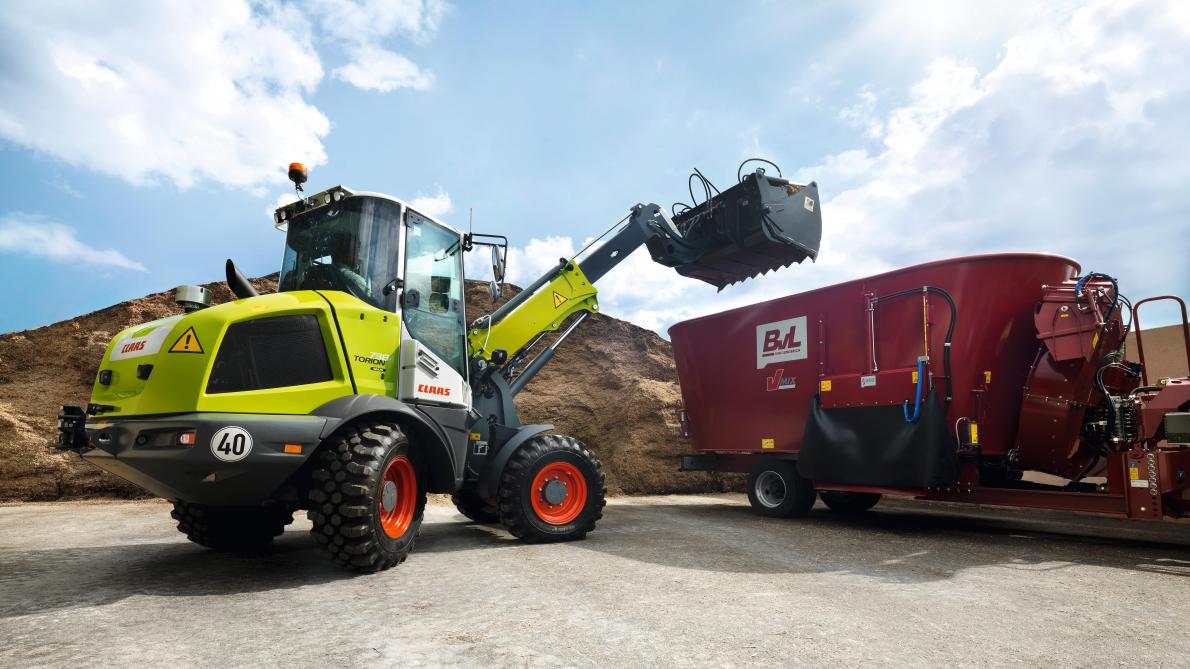 Une chargeuse sur pneus à bras télescopique chez Claas - SillonBelge.be